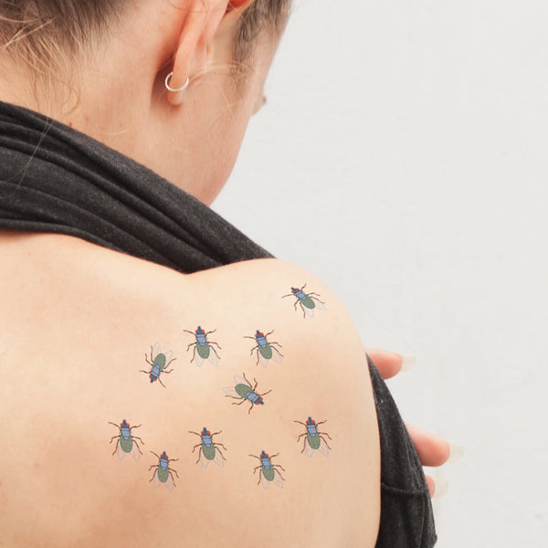 MOSCA (Pack de 5) tatuaje temporal – Tattoonie